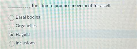 Solved Function To Produce Movement For A Cell Basal