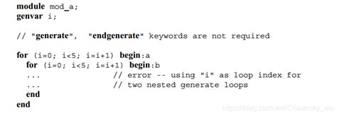 Verilog语法 Generate结构 （ieee Std 1364™ 2005翻译）generate Block Csdn博客