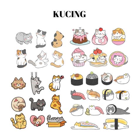 Jual Stiker Kucing Aesthetic Shopee Indonesia