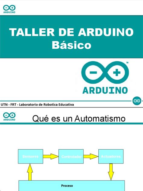 Taller De Arduino Básico Clase 1 Pdf Arduino Controlador Lógico