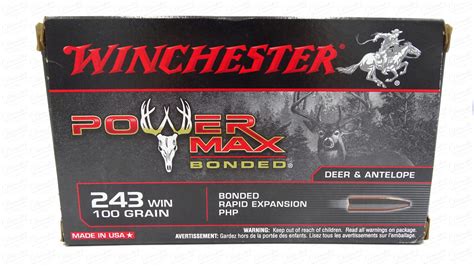 Winchester 243win Power Max Bonded 100gr Decoster Hunting