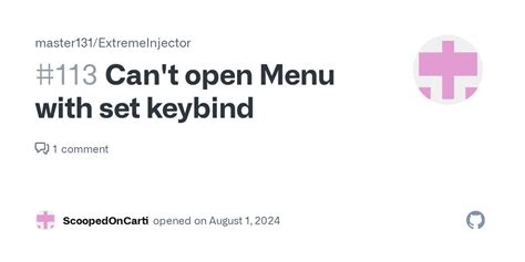 Cant Open Menu With Set Keybind · Issue 113 · Master131
