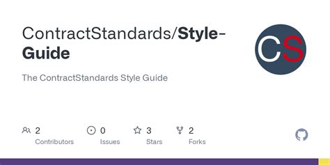 Style Guide Guiding Principles Md At Master Contractstandards Style Guide Github