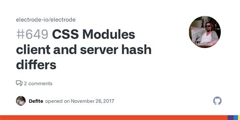 Css Modules Client And Server Hash Differs · Issue 649 · Electrode Io