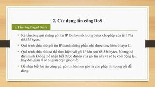 T Ng Quan V Dos Ddos Drdos Ppt