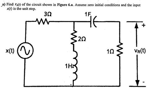 A Find Vrt Of The Circuit Shown In Figure 6a Assume Zero Initial