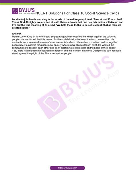 NCERT Solutions For Class 10 Political Science Civics Social Science