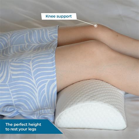Memory Foam Knee Pillow Orthopedic Leg Pillow For Side Sleepers Sleepsia India Pvt Ltd