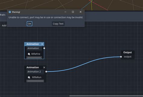 Animationtree Cant Replace One Connection With Another Of The Same