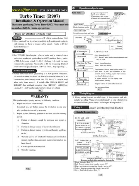Turbo Timer Wiring Diagram