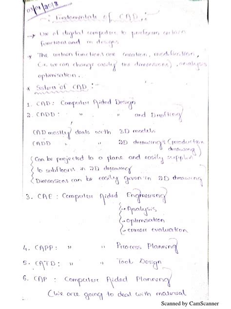 Cad Cam Notes Pdf