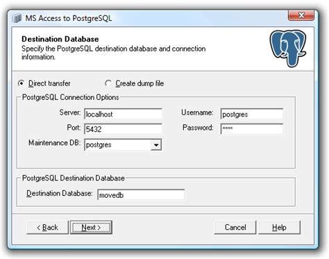 Access To Postgresql