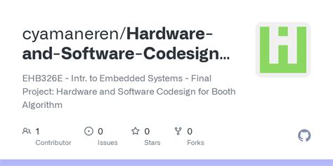 github cyamaneren hardware and software codesign for booth algorithm ehb326e intr to