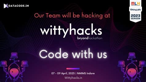 Sarwang Jain On Linkedin Wittyhacks Datacode Hackathon