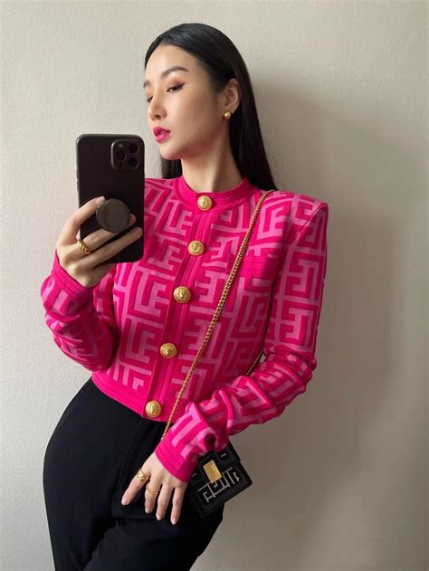 여성 알파벳 O넥 니트 가디건 코트 단추 달린 니트 스웨터 프렌치 시크 상의 한국 스타일 봄 가을 Aliexpress