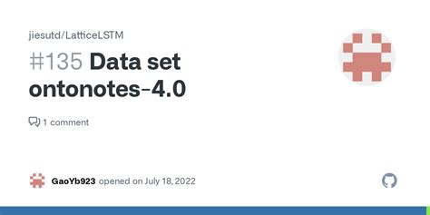 Data Set Ontonotes Issue Jiesutd LatticeLSTM GitHub