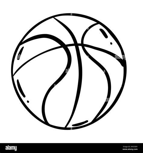 Basketball Vector Illustration Black On White Stock Vector Image And Art Alamy