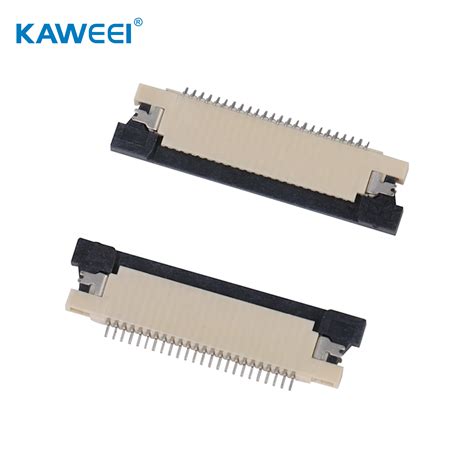 China 1 0mm Pitch Fpc Top Upper Contact Right Angle Smt Connector Manufacturer And Factory Kaweei