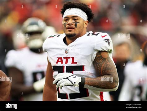 Atlanta Falcons Running Back Tyler Allgeier 25 Pictured During An Nfl