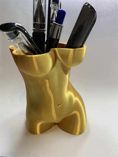 Sexy Nude Woman Pen Holder By C B Download Free Stl Model Printables Com