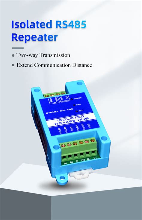 Isolated Rs485 Modbus Repeater Extend Signal Distance
