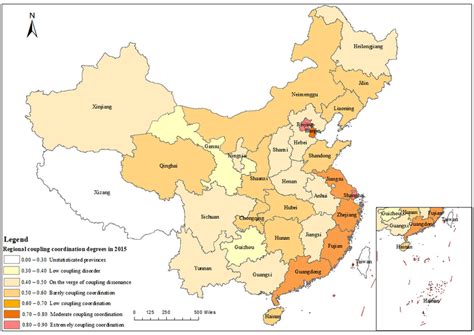 Regional Coupling Coordination Degrees In 2015 And 2019 Download