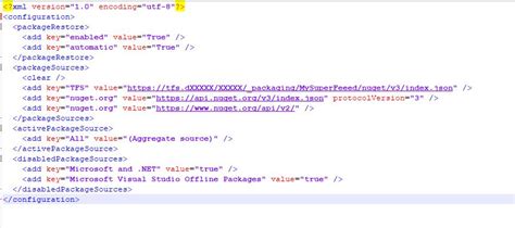 TFS ONPREMISE Package Feed BuildAgent Do Not Restore Nuget Packages Stack Overflow