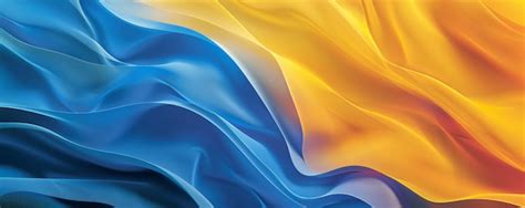 A Dynamic Gradient Color Wave Pattern With Smooth Undulating Curves Transitioning From Blue To