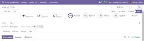 Email Marketing App Odoo V Community Edition Book