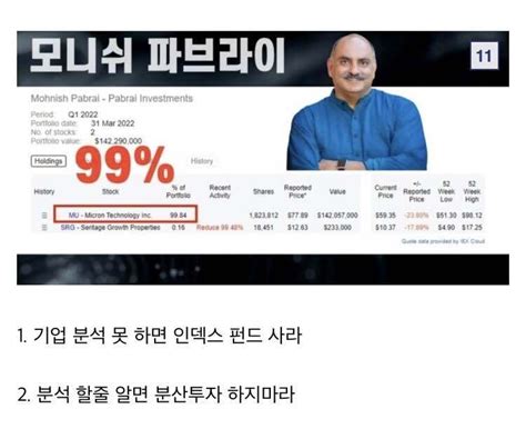 블라인드 주식·투자 워렌버핏이 말하는 분산투자