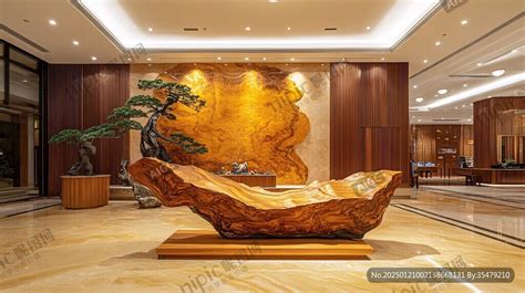 Ai创作图酒店迎客区 迎客松酒店客厅背景 酒店装饰盆景 根雕座椅 酒店大厅摆设 酒店艺术一角 根雕展厅 水墨山水酒店大厅 酒店中式总台 根雕花台 迎宾馆装饰 酒店迎宾台 酒店接待前厅装饰 屏风