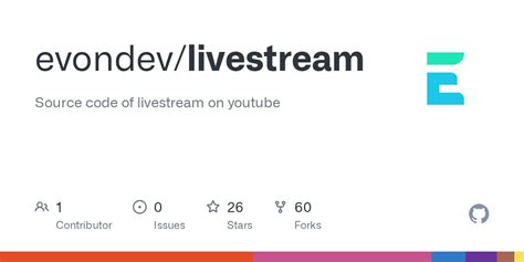 GitHub Evondev Livestream Source Code Of Livestream On Youtube