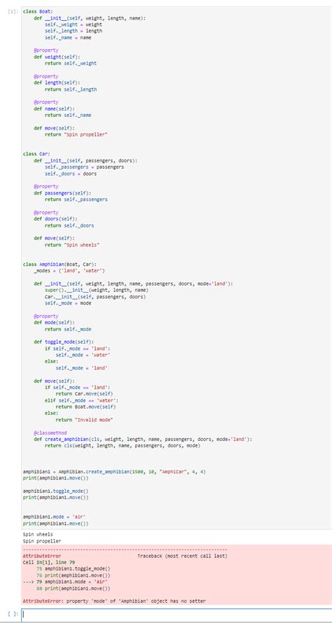 solved attributeerror property mode of amphibian object
