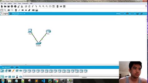 Ccna1 Pkt 11245 Packet Tracer Configuring Secure Passwords And Ssh Youtube