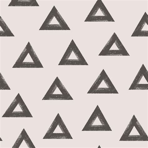 Premium Vector Bold Brush Drawn Irregular Triangles Pattern Seamless