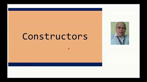 Constructors Java Object Oriented Programming Tagalog Lecture Youtube