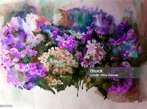 추상 밝은 색상 장식 배경 꽃 무늬 핸드메이드 플록스 꽃의 아름다운 부드러운 낭만적 인 봄 꽃다발 0명에 대한 스톡 벡터 아트 및 기타 이미지 Istock