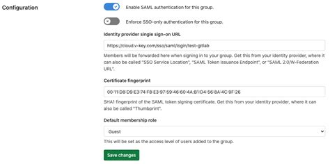 V Key Sso For Gitlab Celestix