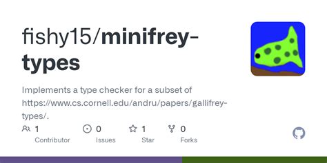GitHub Fishy Minifrey Types Implements A Type Checker For A Subset Of Https Cs