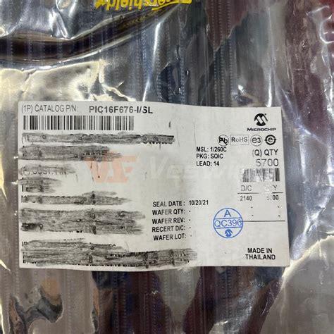 PIC16F676 I SL MICROCHIP MICROCHIP Veswin Electronics
