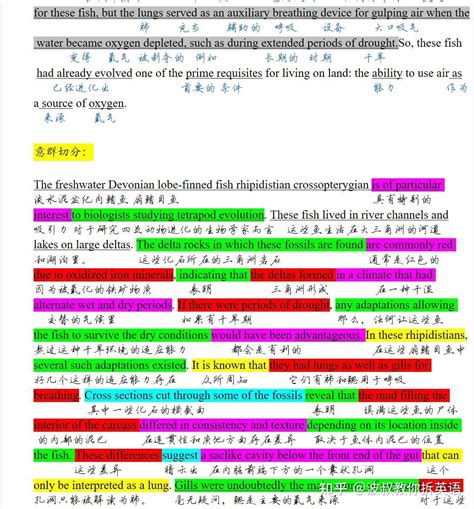 在语境中背托福单词 意群法读英文句子正文后有托福TPO44阅读第一篇全文方法实践 知乎