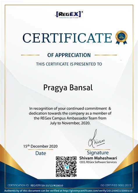 pragya bansal on linkedin regex regexsoftware campusambassador givemycertificate