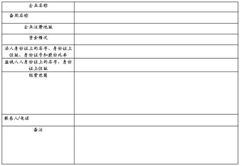企业基本情况表范本八篇 范文118