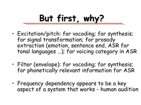 Ppt Feature Extraction For Speech Applications Powerpoint Presentation Id 5346212