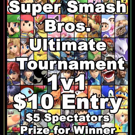 Super Smash Bros 1v1 Ultimate Tournament Nintendo Switch Prize