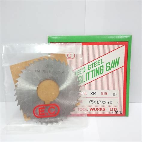 【未使用に近い】★未使用！ ec 日本工具 メタルスリッテイングソー Φ75x厚1 7x穴25 4mm 40刃 ⑱ 送料安198円 横フライス サイドカッターの落札情報詳細 ヤフオク落札