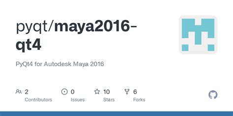 GitHub Pyqt Maya Qt PyQt For Autodesk Maya