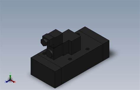 2520mm二位五通单电控换向阀板接 Q25dc 6 Dc24v S Solidworks 2018模型图纸下载 懒石网
