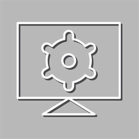 Computer Settings Vector Icon 20282891 Vector Art At Vecteezy