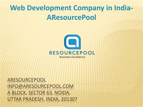 ppt web development company in india aresourcepool powerpoint